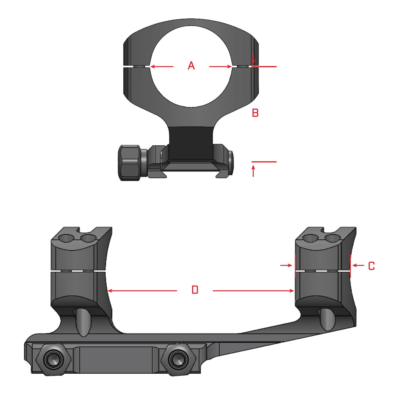 Warne Gen 2 Ext Skeletonized MSR Mount | Shepherd Scopes